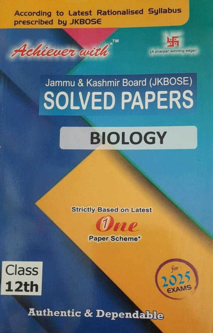 Achiever JKBOSE Class 12 Biology Solved Paper 2025